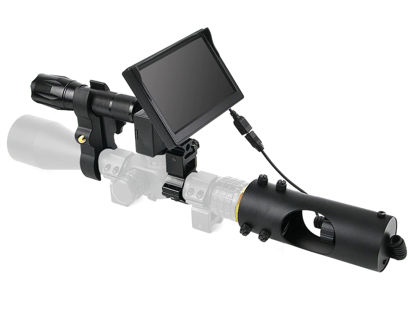 FireWolf Night Vision Scope System Digital IR HD Hunting Camera Mount